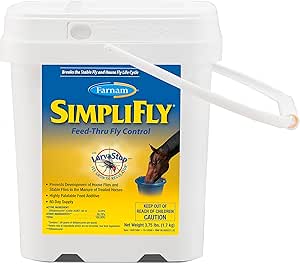Farnam SimpliFly Feed Through Fly Control for Horses, 3.75 lbs, 60 Day ...