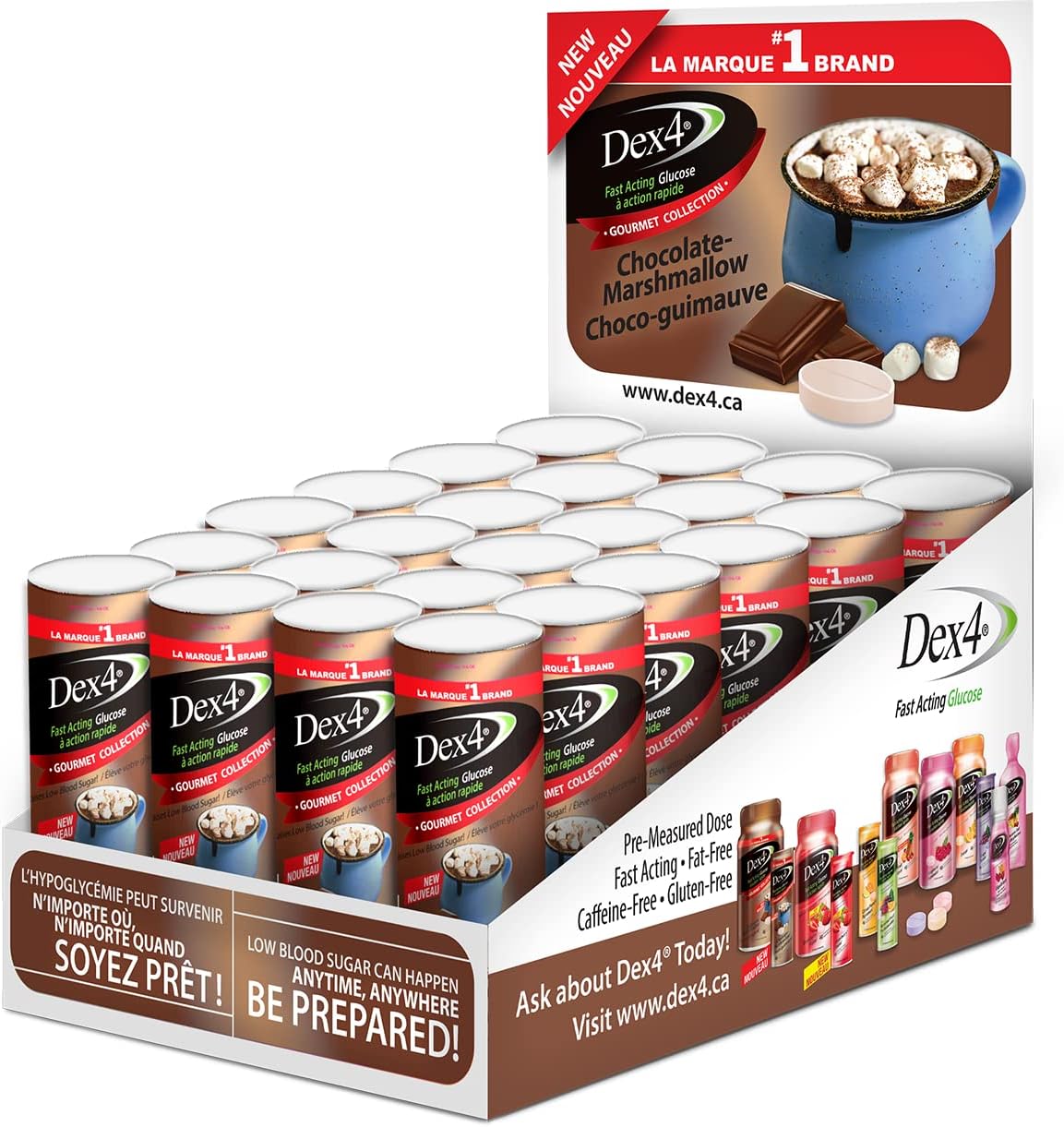 Amazon.com: Dex4 Glucose Tablets, Chocolate Marshmallow, 24-Pack of ...