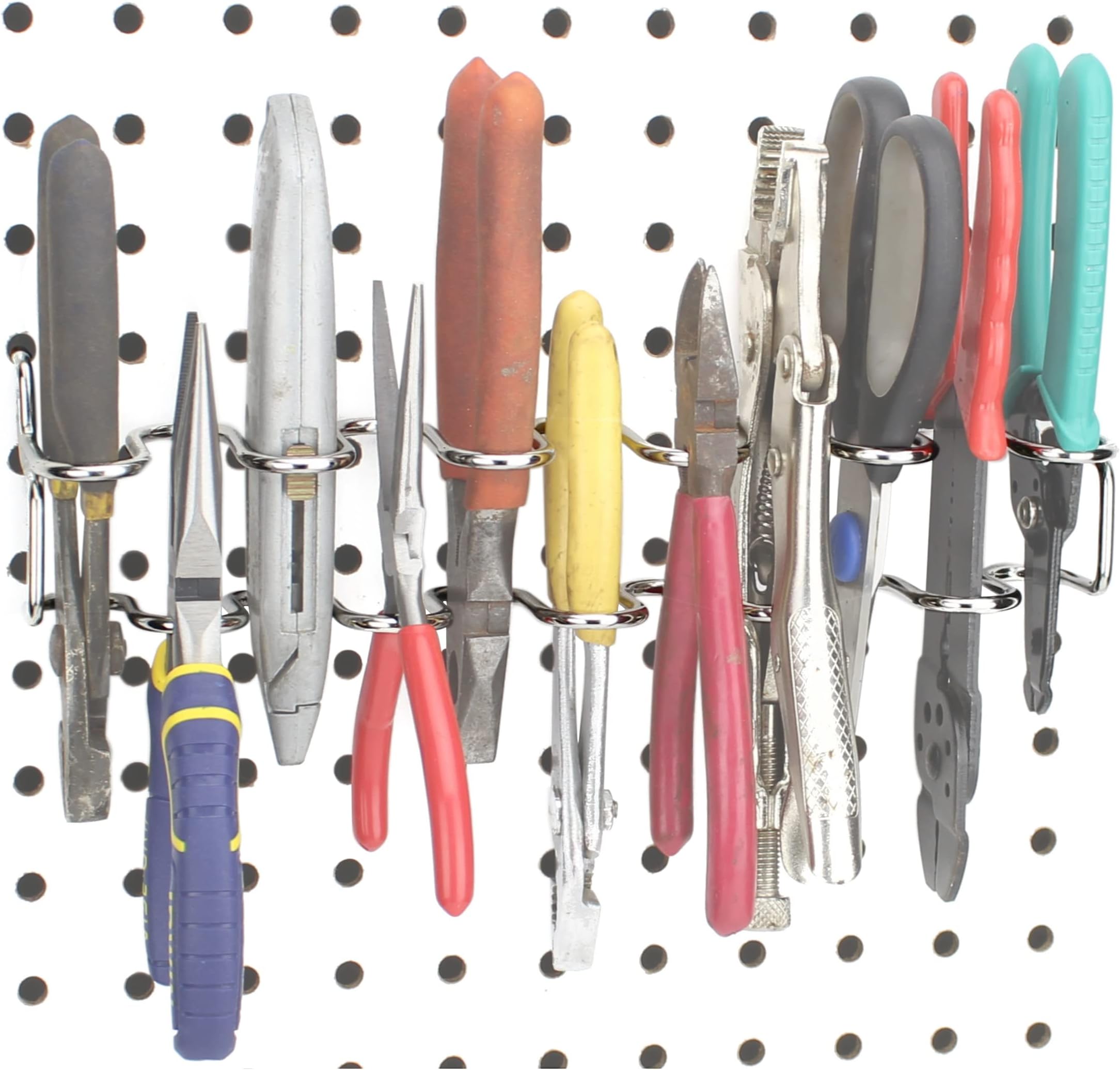 Amazon.com: CLISPEED 5pcs Pegboard Screwdriver Holder, Double-Ring Tool ...