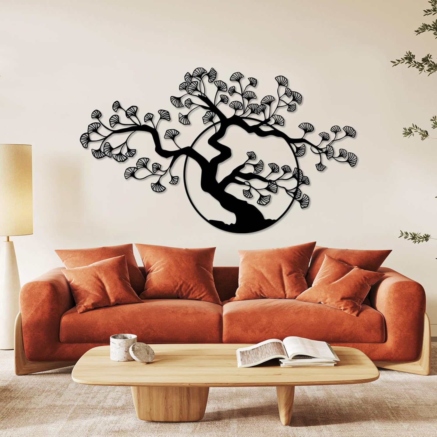 Amazon.com: SZI Ginkgo Leaves Metal Wall Art, Ginkgo Tree Wall Decor ...
