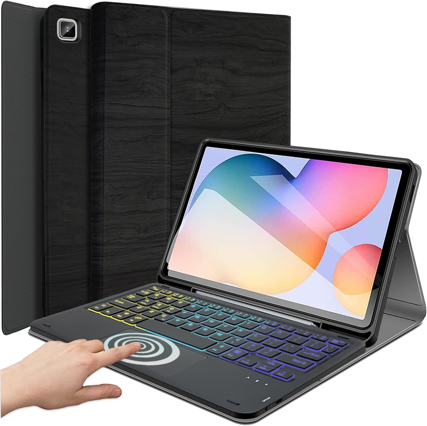 Amazon.com: Backlit Touchpad Keyboard Case for Samsung Galaxy Tab S6 ...