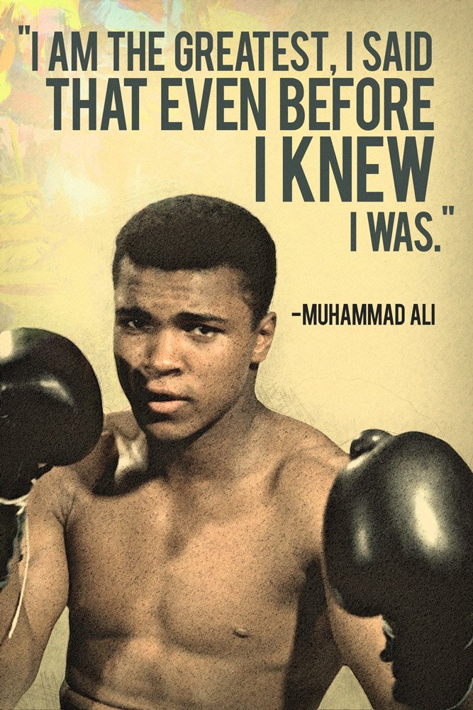 Muhammad Ali Poster Zitate Kaufe Motivierende Boxposter, Inspirierende