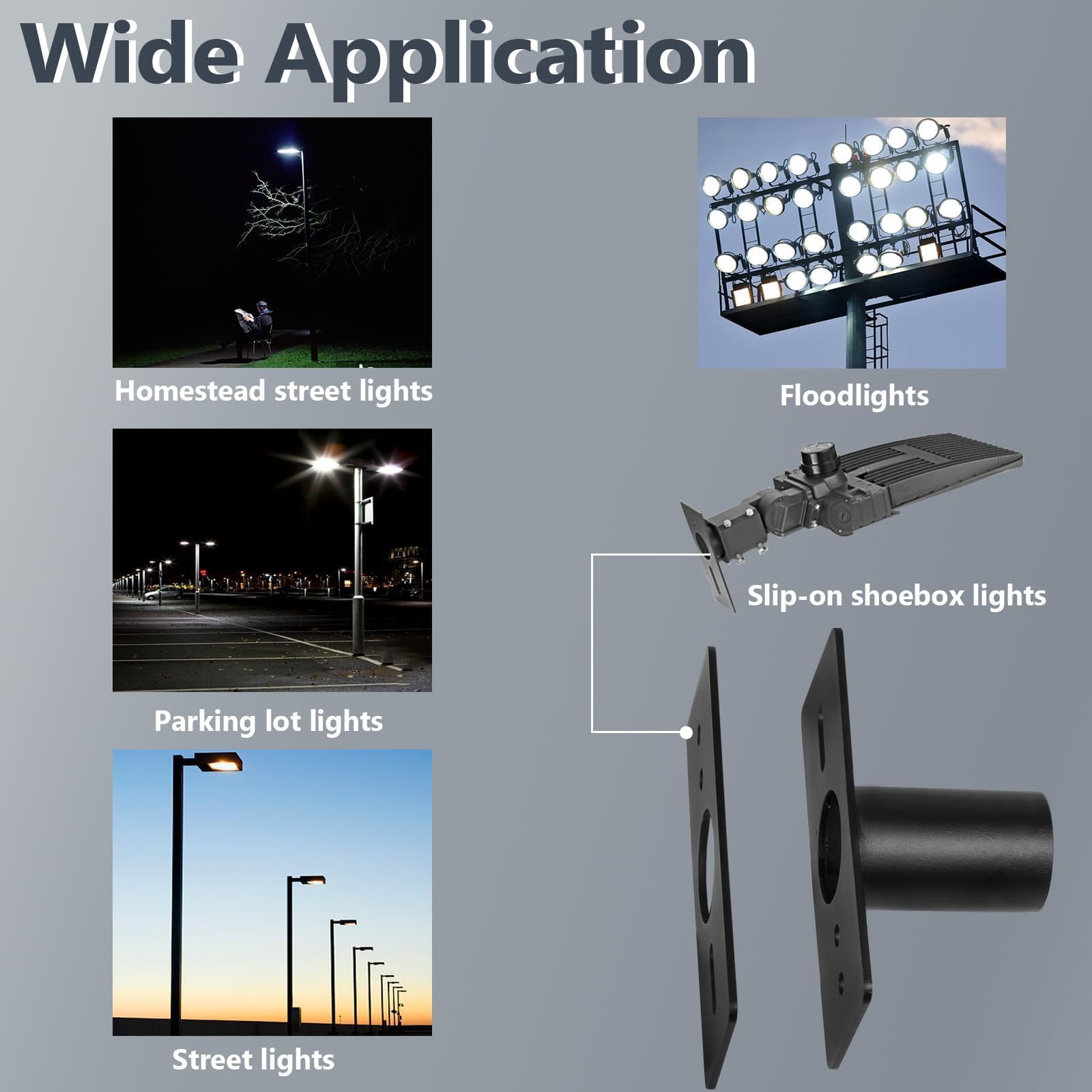 Snapklik.com : 10PCS Slip Fitter Adapter For Outdoor Light Fixtures ...