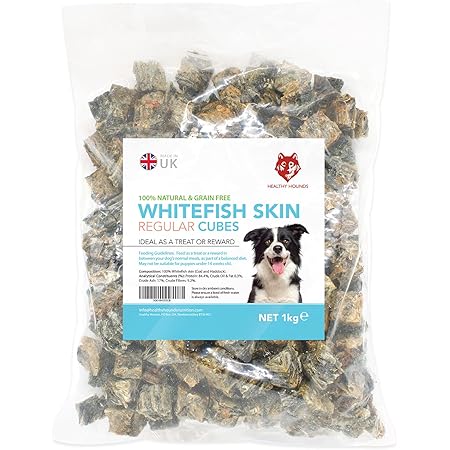 Healthy Hounds Fish Skin Dog Treats - 1 kg - Natural Grain Free Cod ...