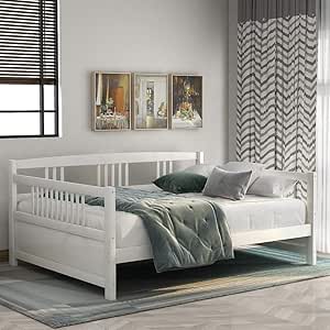 Amazon.com: Harper & Bright Designs Full Daybed Frame, Solid Wood ...