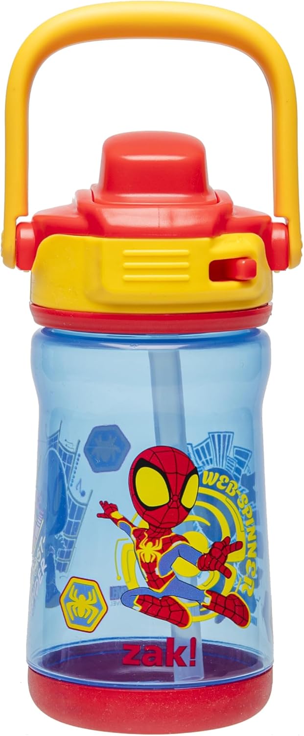 Amazon.com: Zak Designs Marvel Spider-Man Beacon Kid Water Bottle for ...