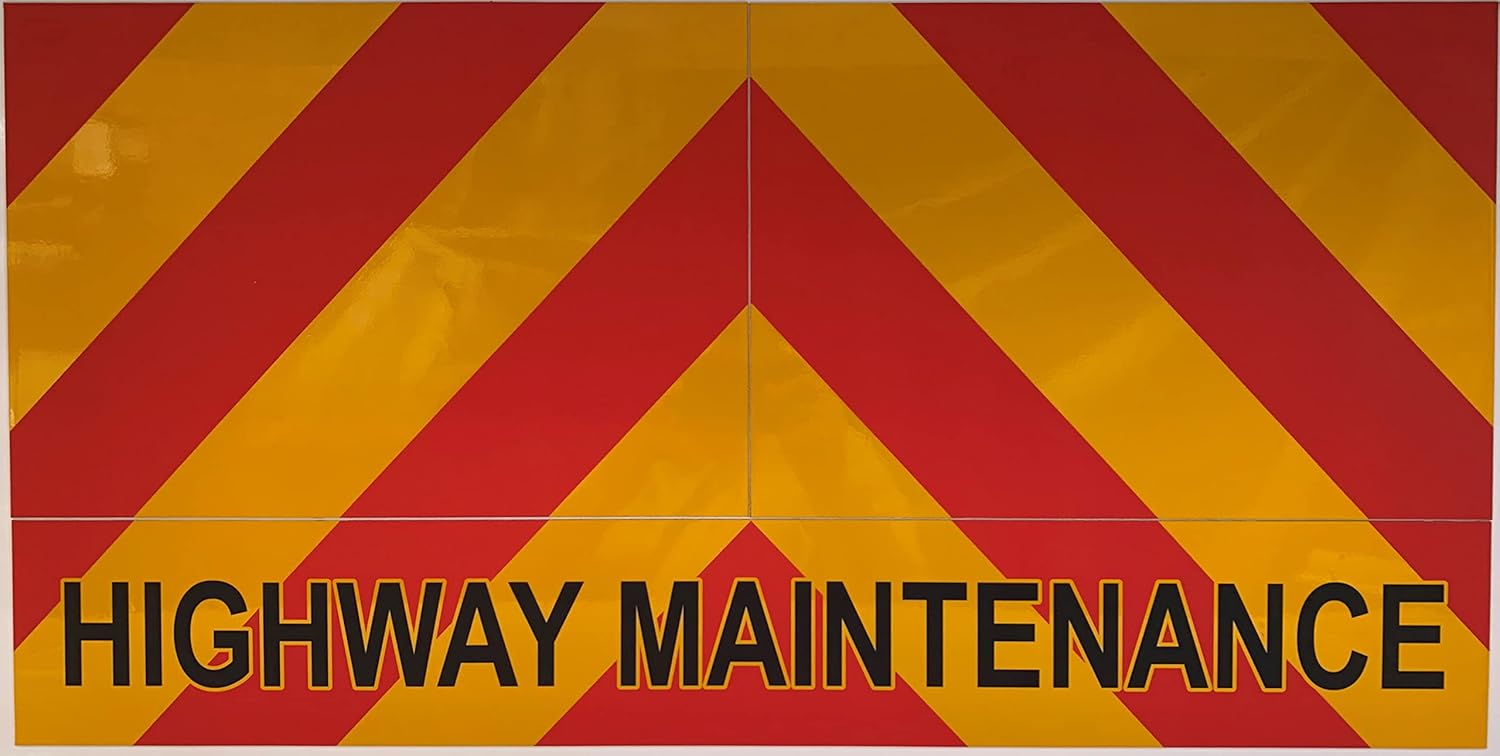 Highway Maintenance Chevrons - Retro Reflective Yellow - Magnetic or ...