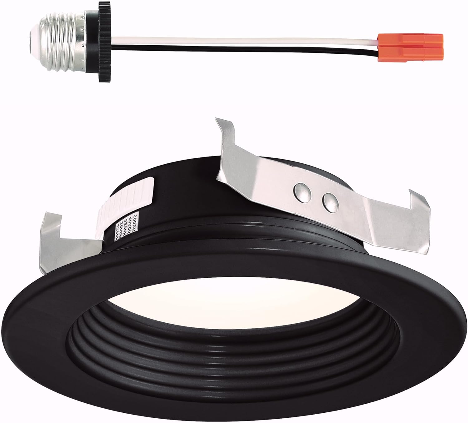 DESIGNERS FOUNTAIN LED Recessed Ceiling Light, 4 Inch 5CCT Downlight ...