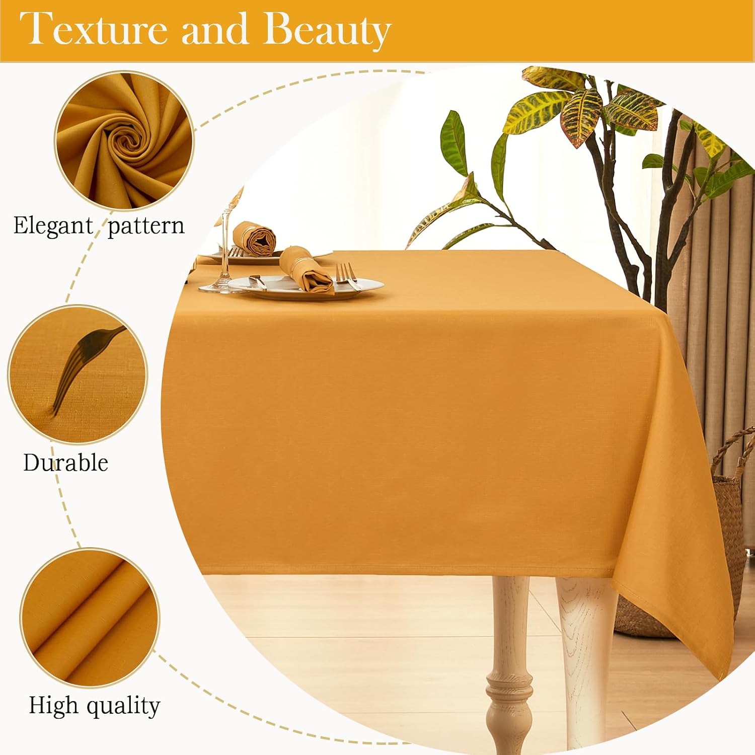 Mantel rectangular texturizado, impermeable, a prueba de derrames ...