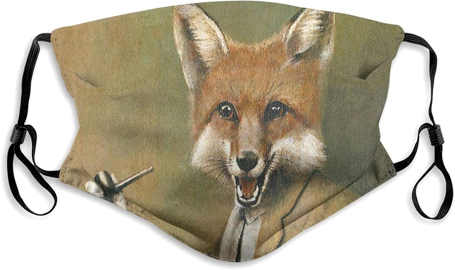 Mask- Vintage Mr Fox Face Mask for Men Adjustable Strip with 5-Layer ...