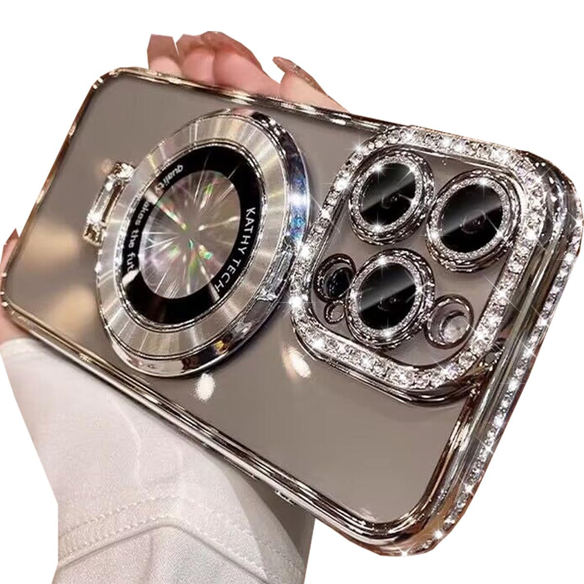 Amazon.com: Changjia Magnetic Stand Clear Case for iPhone 16 Pro Max ...