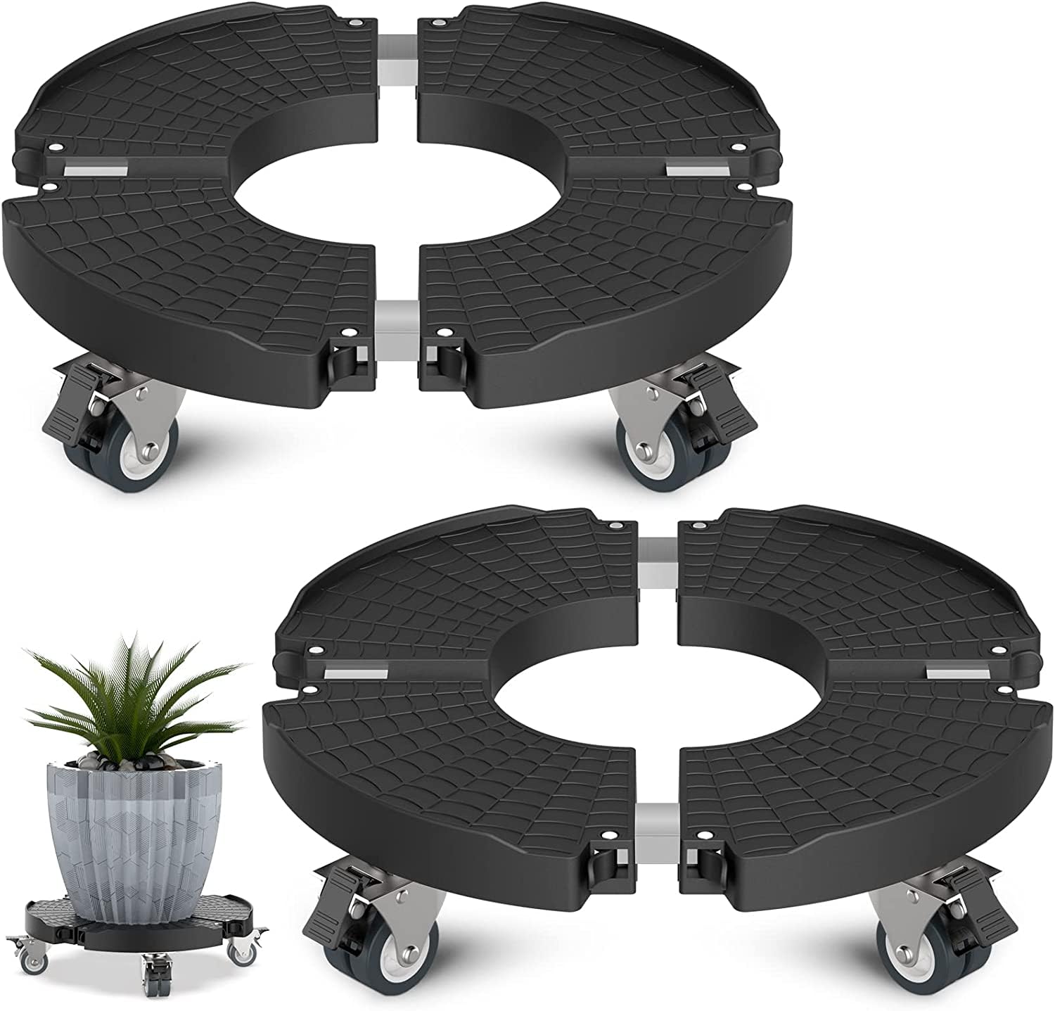 WELDUN Pflanzenroller Außenbereich Rollbrett Pflanzen 40-54CM ...