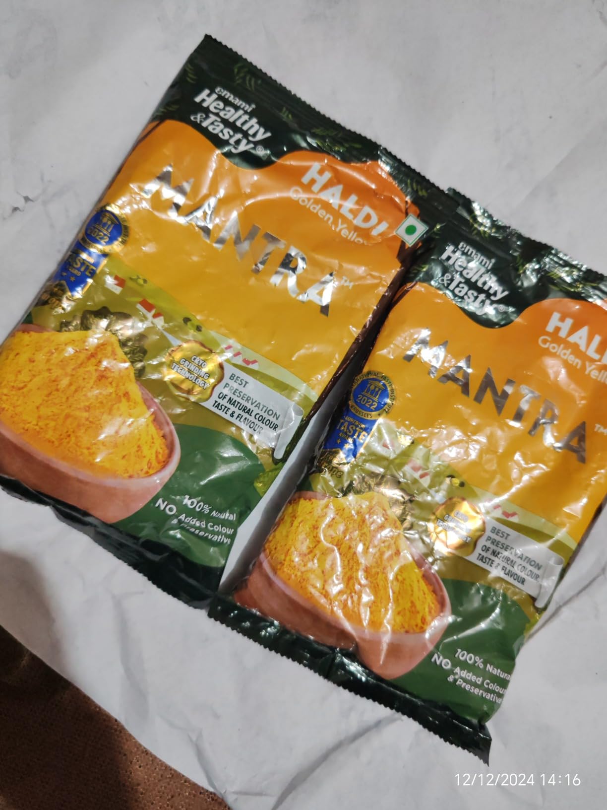 Emami Healthy & Tasty Mantra Haldi (Turmeric) Powder (100 grams) | 100% ...