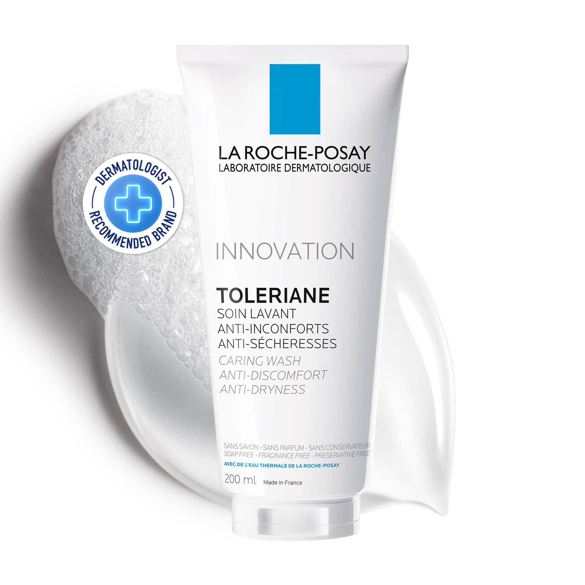 La Roche-Posay Face Wash, Toleriane Hydrating Cleanser with Ceramides ...