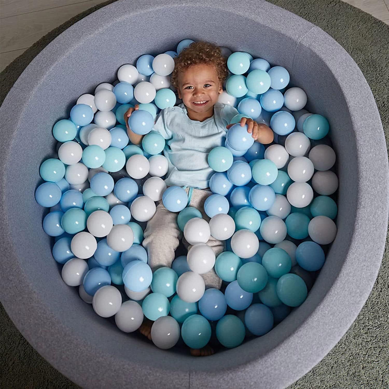 Snapklik.com : Ball Pit Star Balls 1000 Pit Balls, Colorful Blue Balls ...