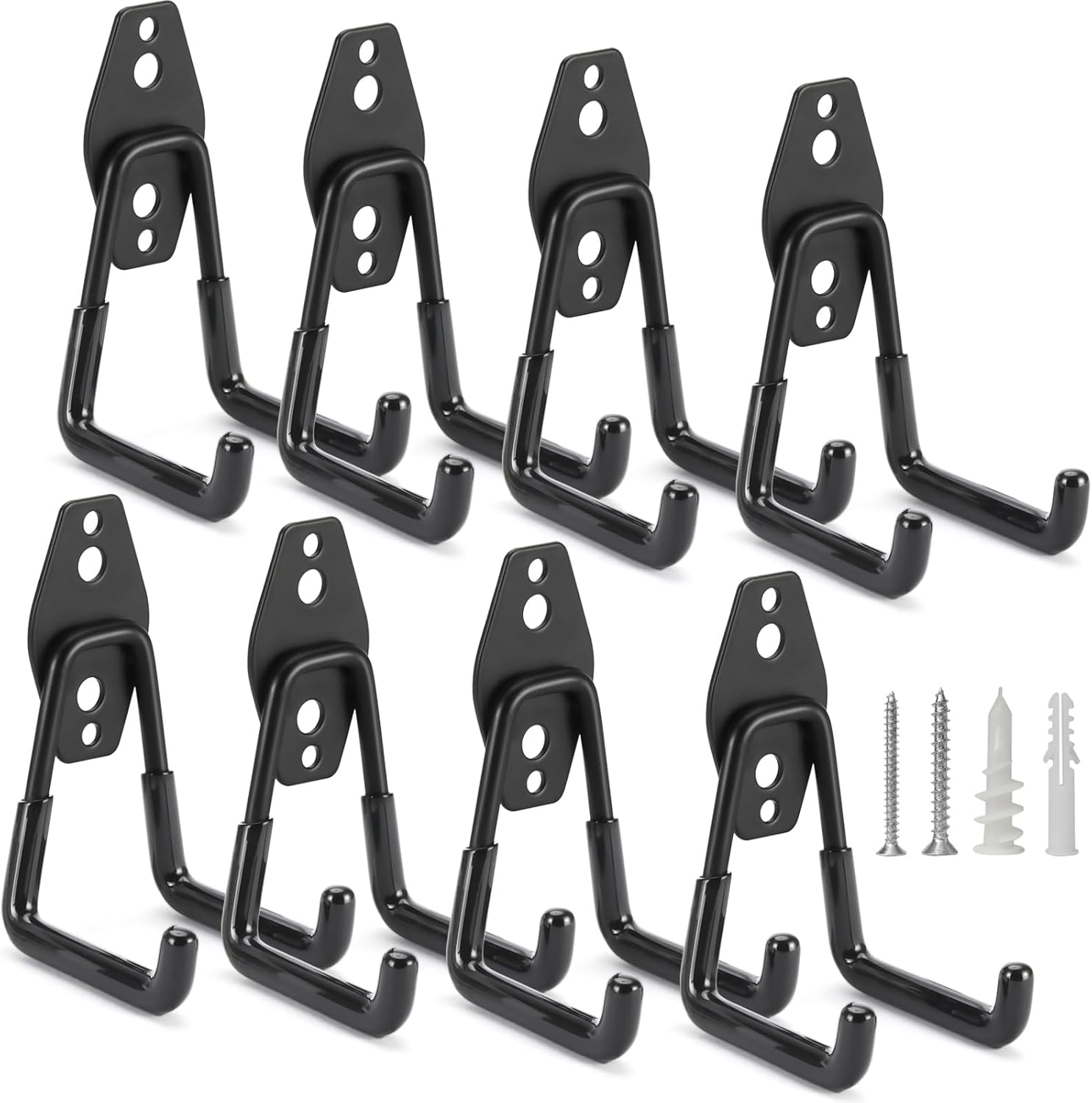 LUPYJI 8 Pack Heavy Duty Garage Hooks Storage Organizer Wall Mount ...