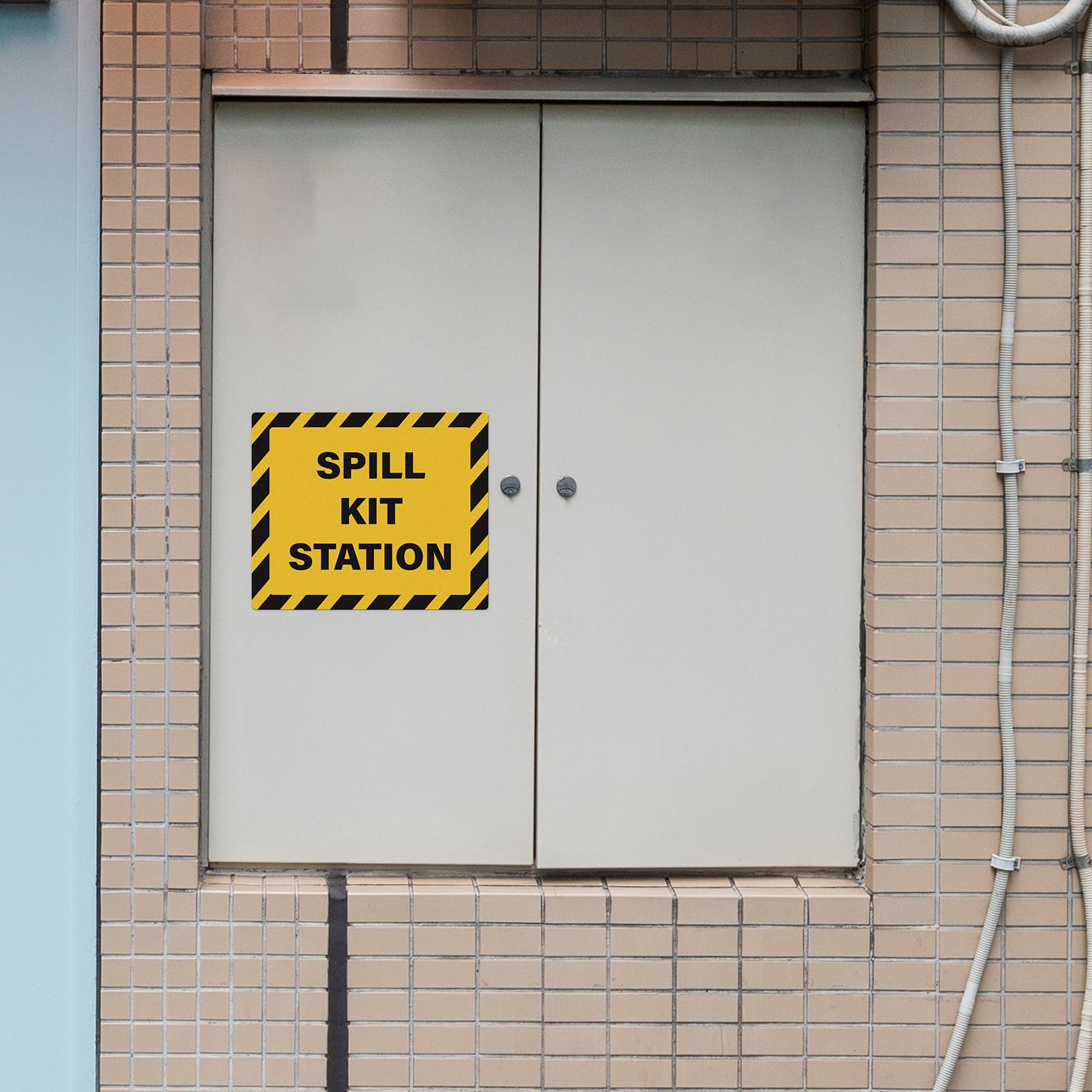 Snapklik.com : Spill Kit Station Stickers 12 10 Inch Vinyl Self ...