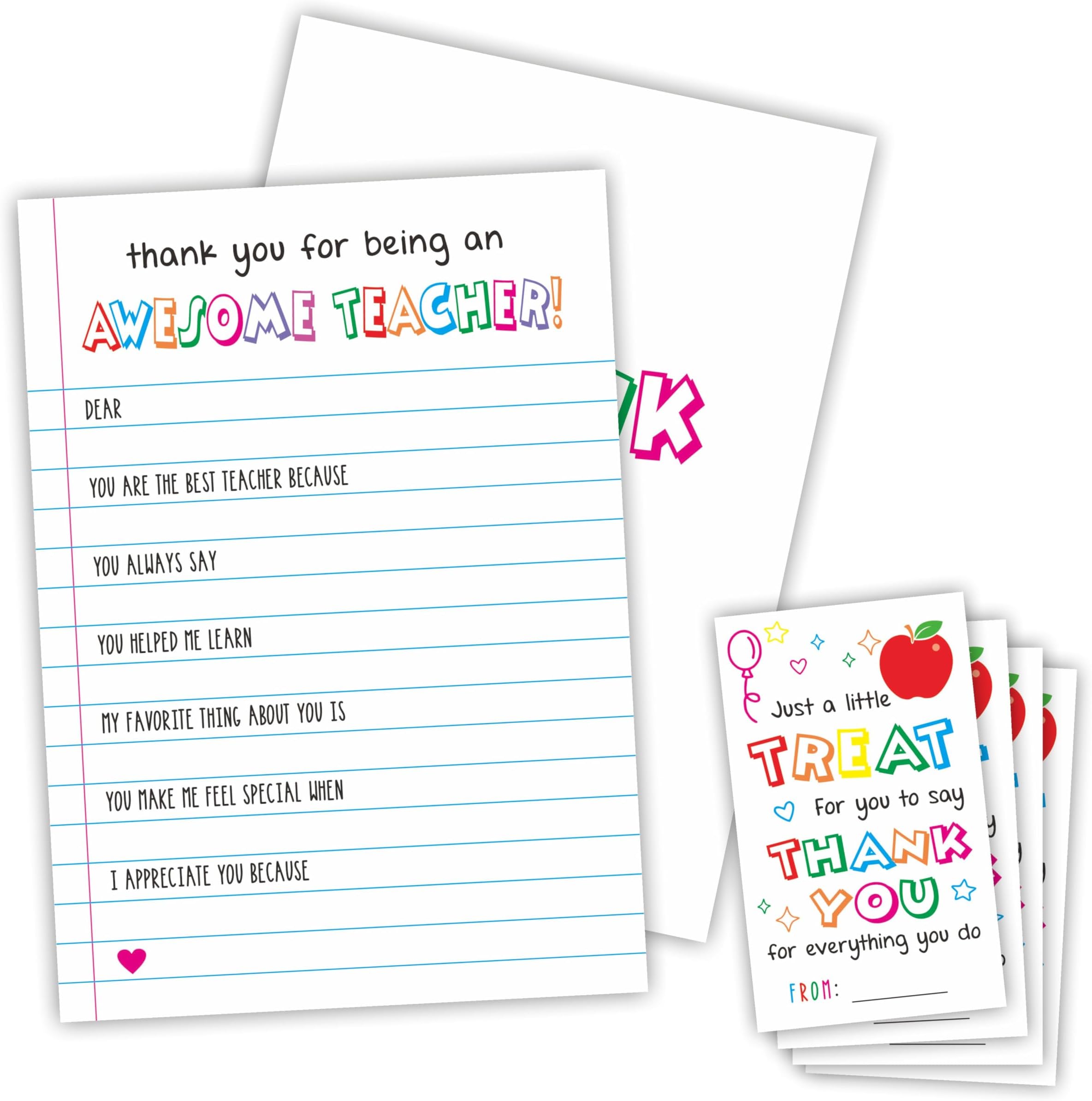 Amazon.com : Teacher Appreciation Card Kit- Thank You For Being An ...