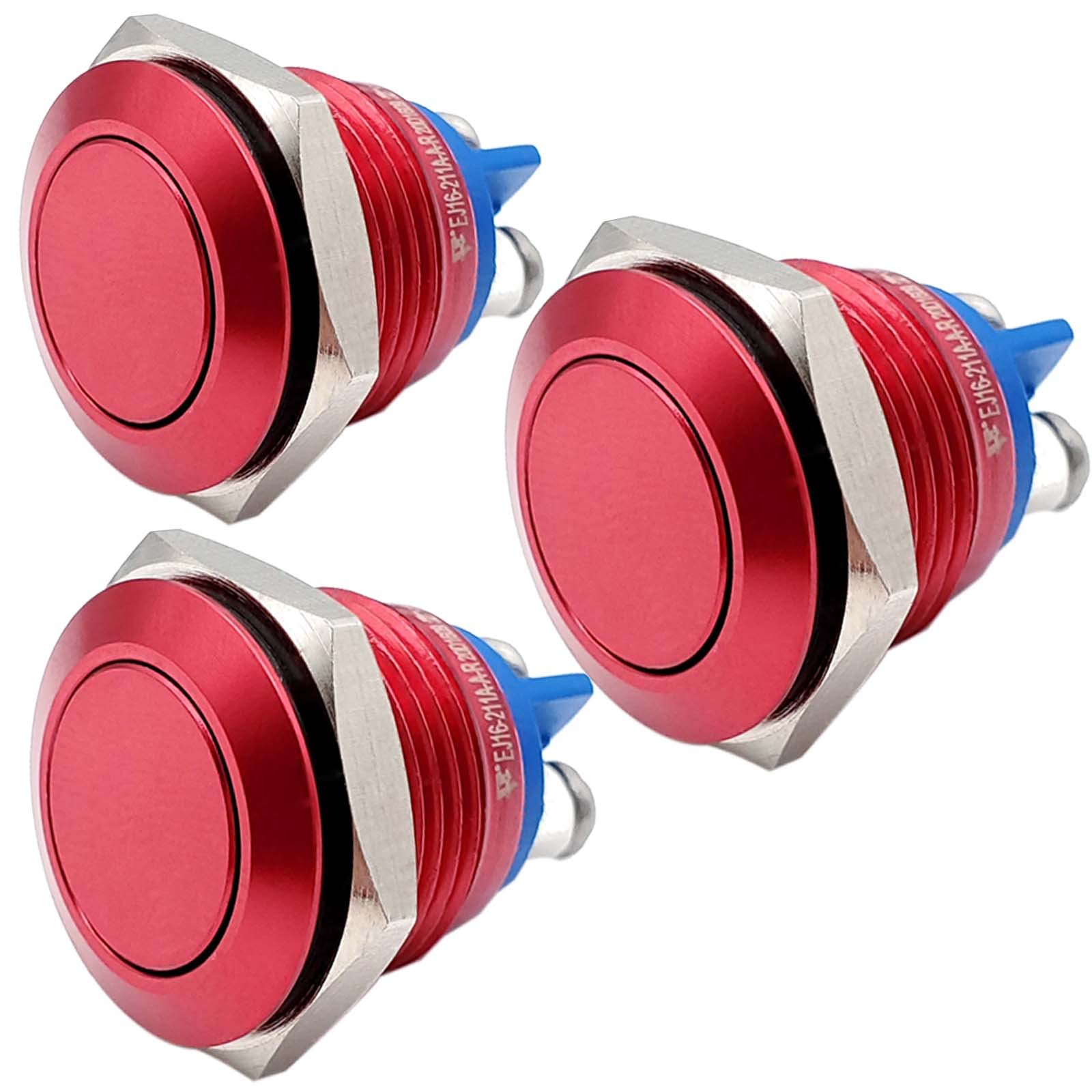 Snapklik.com : 16mm 5/8in Momentary Push Button Switch UL Certification ...