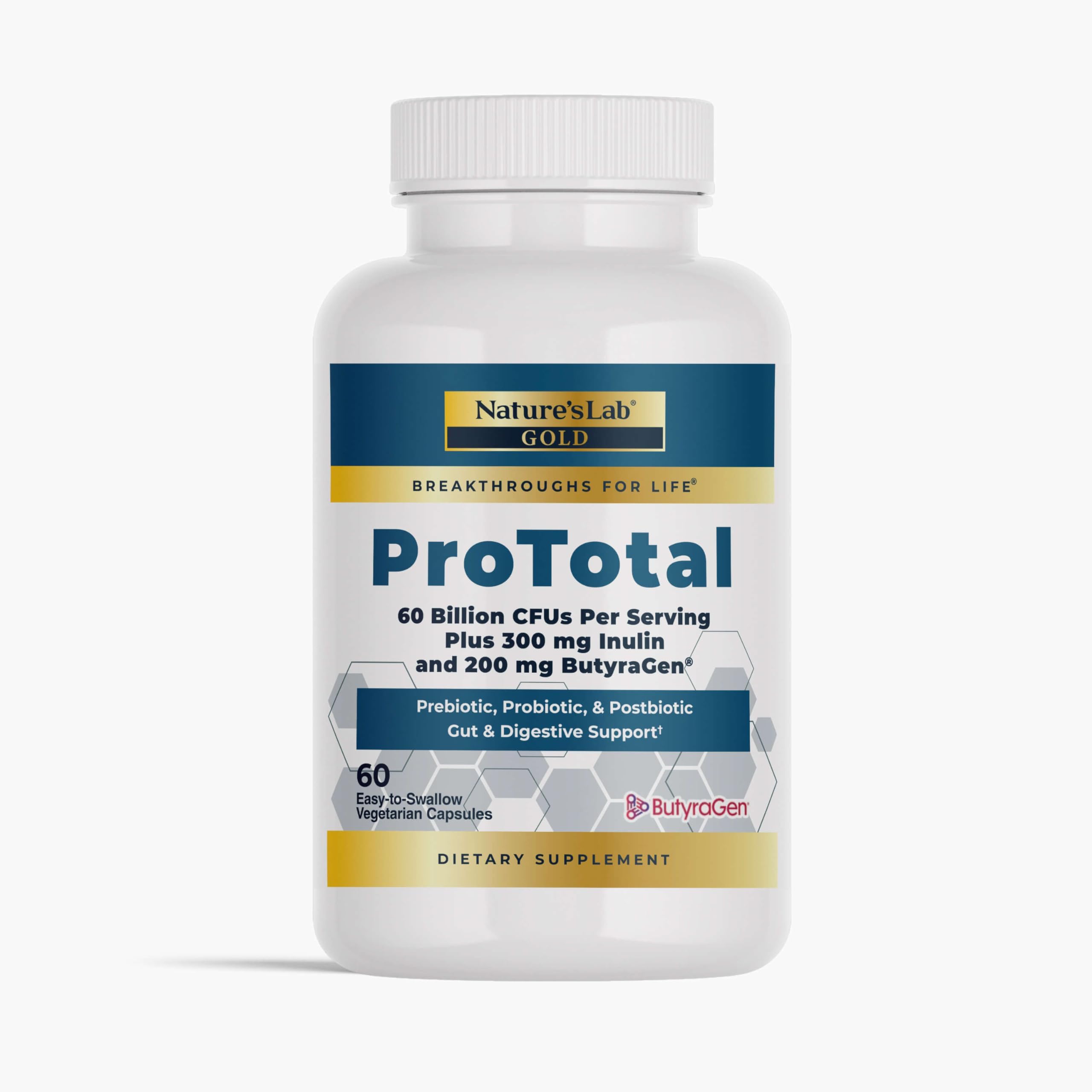 Amazon.com: Nature's Lab Gold ProTotal - 60 Billion CFU Probiotic ...