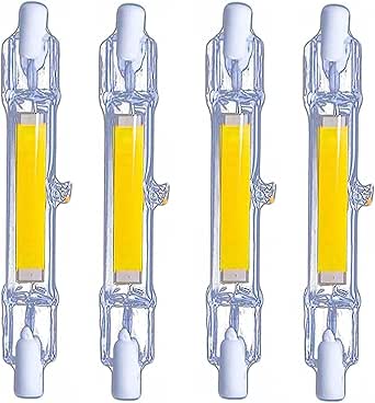 10W R7s 78mm R7s LED Bulb, 100W Halogen Bulb Equivalent, T3 Double ...