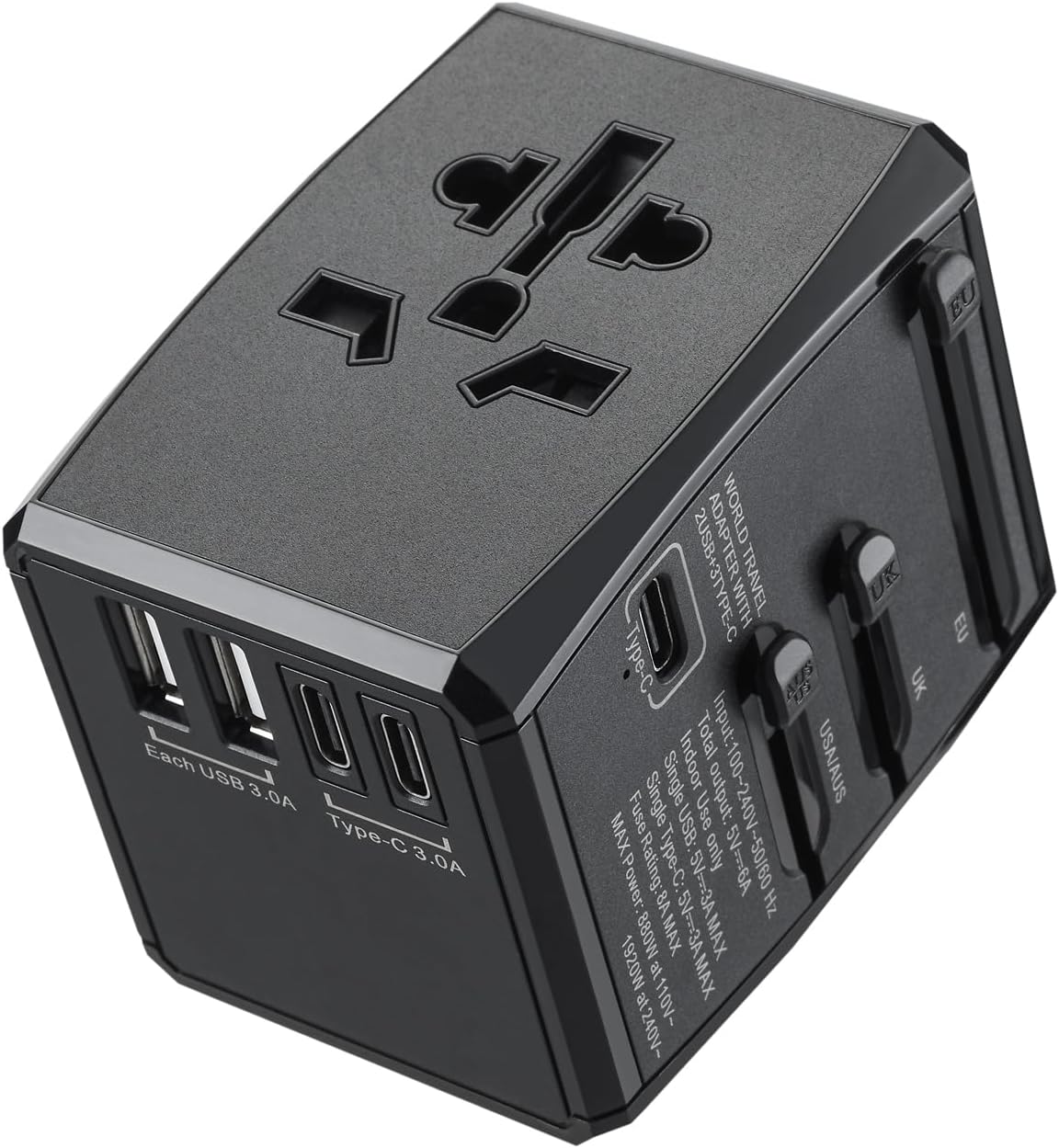 Amazon.com: Universal Travel Adapter International Plug - Travel Outlet ...