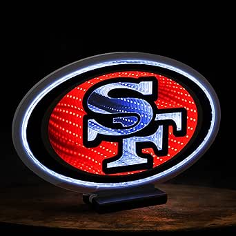 Amazon.com: Sporticulture NFL Team San Francisco 49ers LED Infinity ...