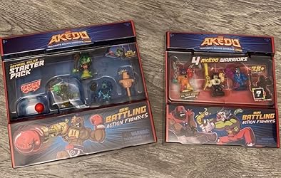 Amazon.com: Akedo Ultimate Arcade Warriors Bundle - Mini Battling ...