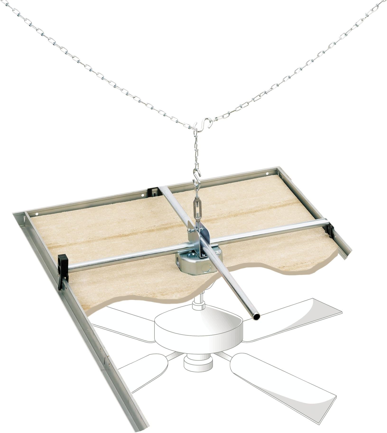 WAC Lighting H-L-J 120V Track T-Bar Grid Drop Ceiling Mountin Clip to ...