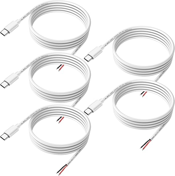 Amazon.com: MEIRIYFA USB Type-C Pigtail Power Cable Cord Type C Male 2 ...