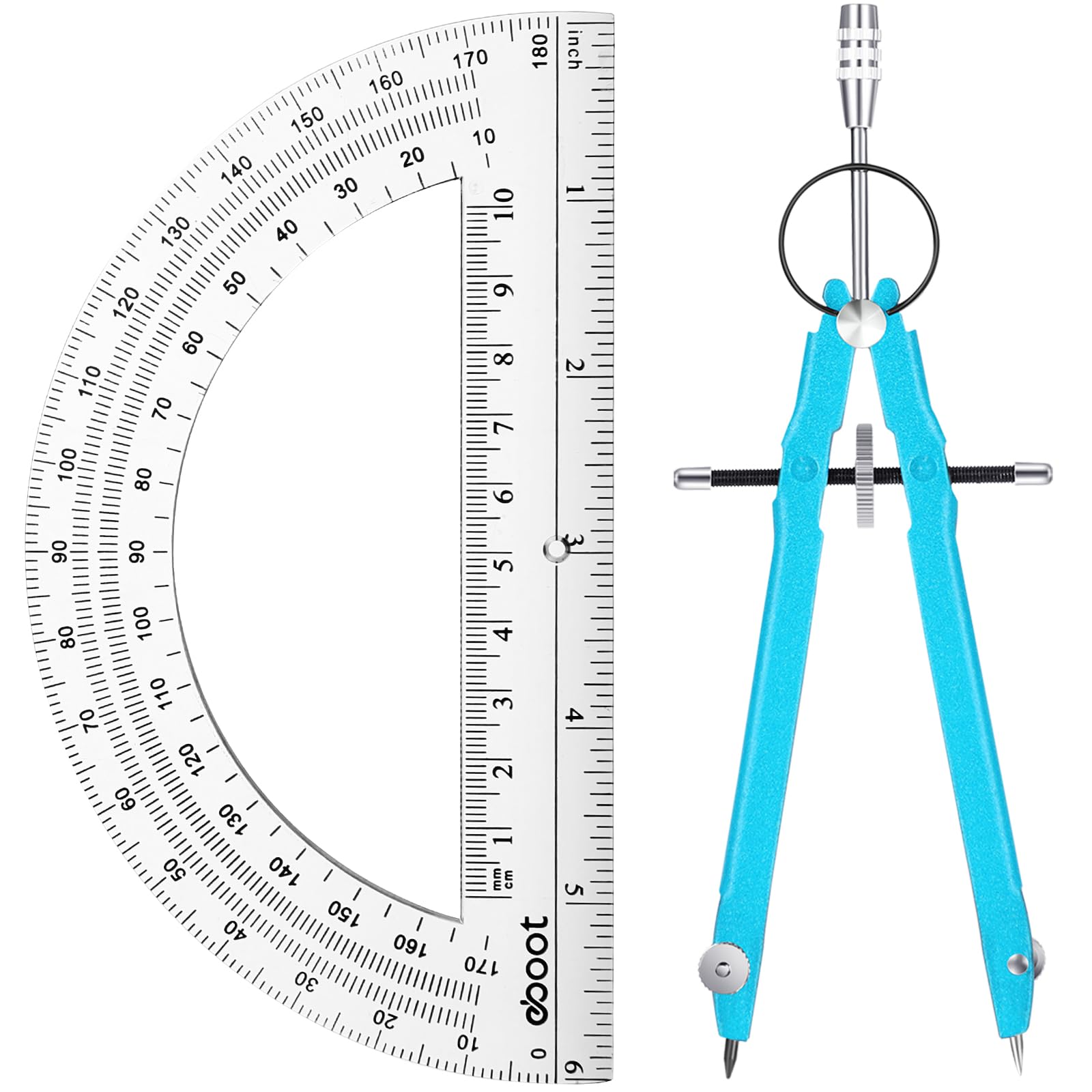 Snapklik.com : EBOOT Student Geometry Math Set, Drawing Compass And 6 ...