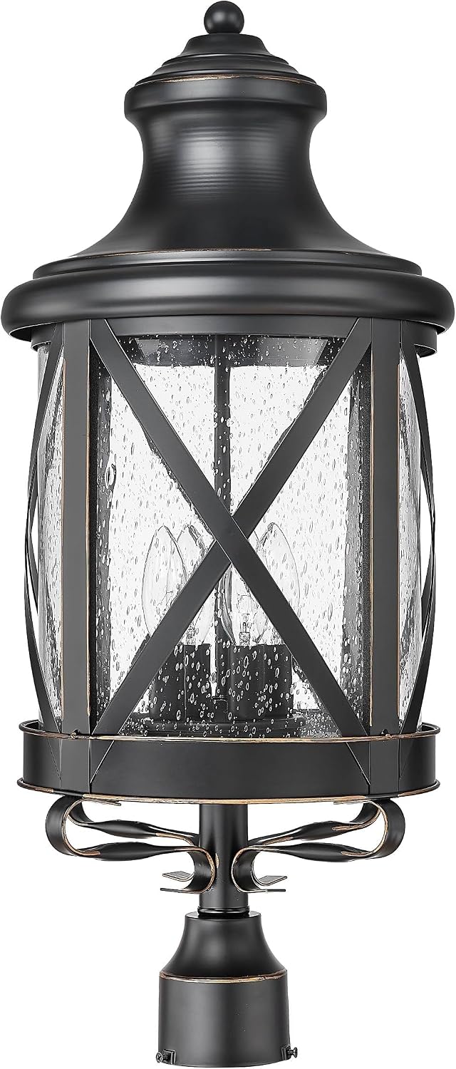 ALLGOT Large Farmhouse Lamp Post Lights, Outdoor Post Light Fixture ...