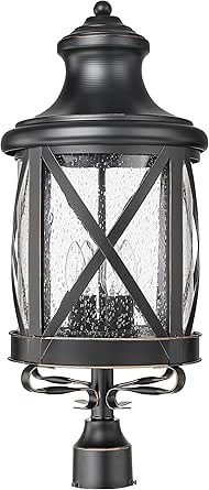 ALLGOT Large Farmhouse Lamp Post Lights, Outdoor Post Light Fixture ...