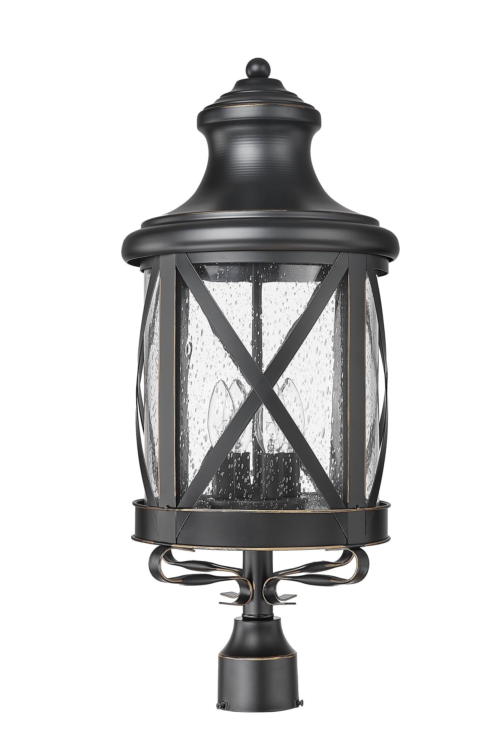 ALLGOT Large Farmhouse Lamp Post Lights, Outdoor Post Light Fixture ...