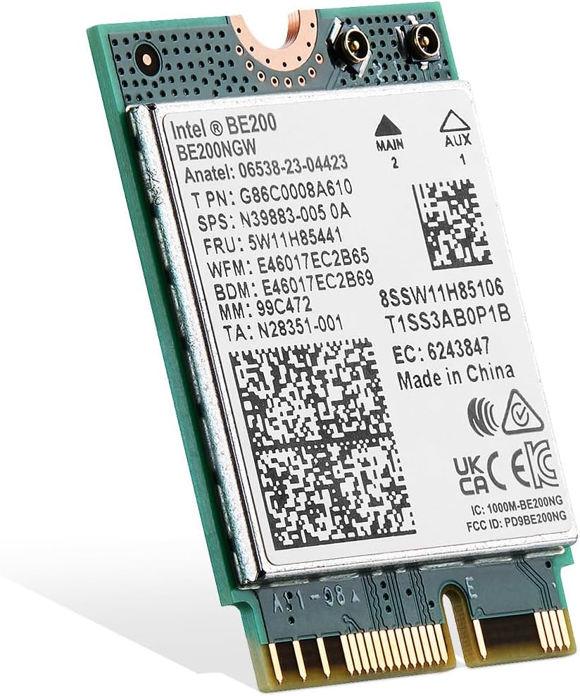 Amazon.com: Intel Killer BE200 1750x & BT 5.4 Wi-Fi 7 Card with M.2 ...