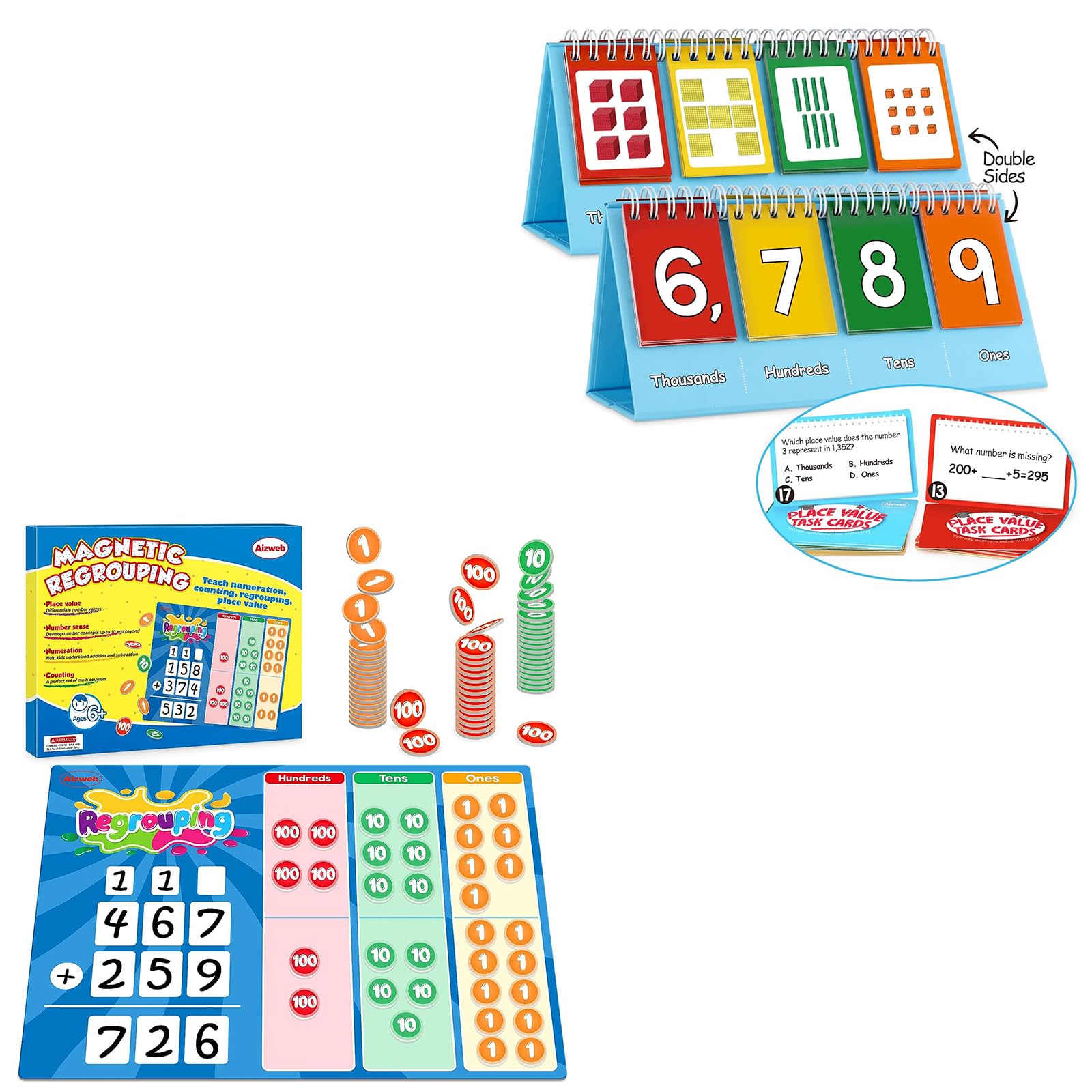Base Ten Blocks Learning Aizweb Place Value Flip Chart - Math ...