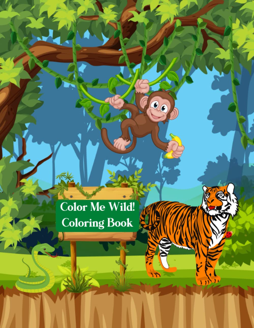 Amazon | Color Me Wild! Coloring Book: Wild Animals To Color! For All ...