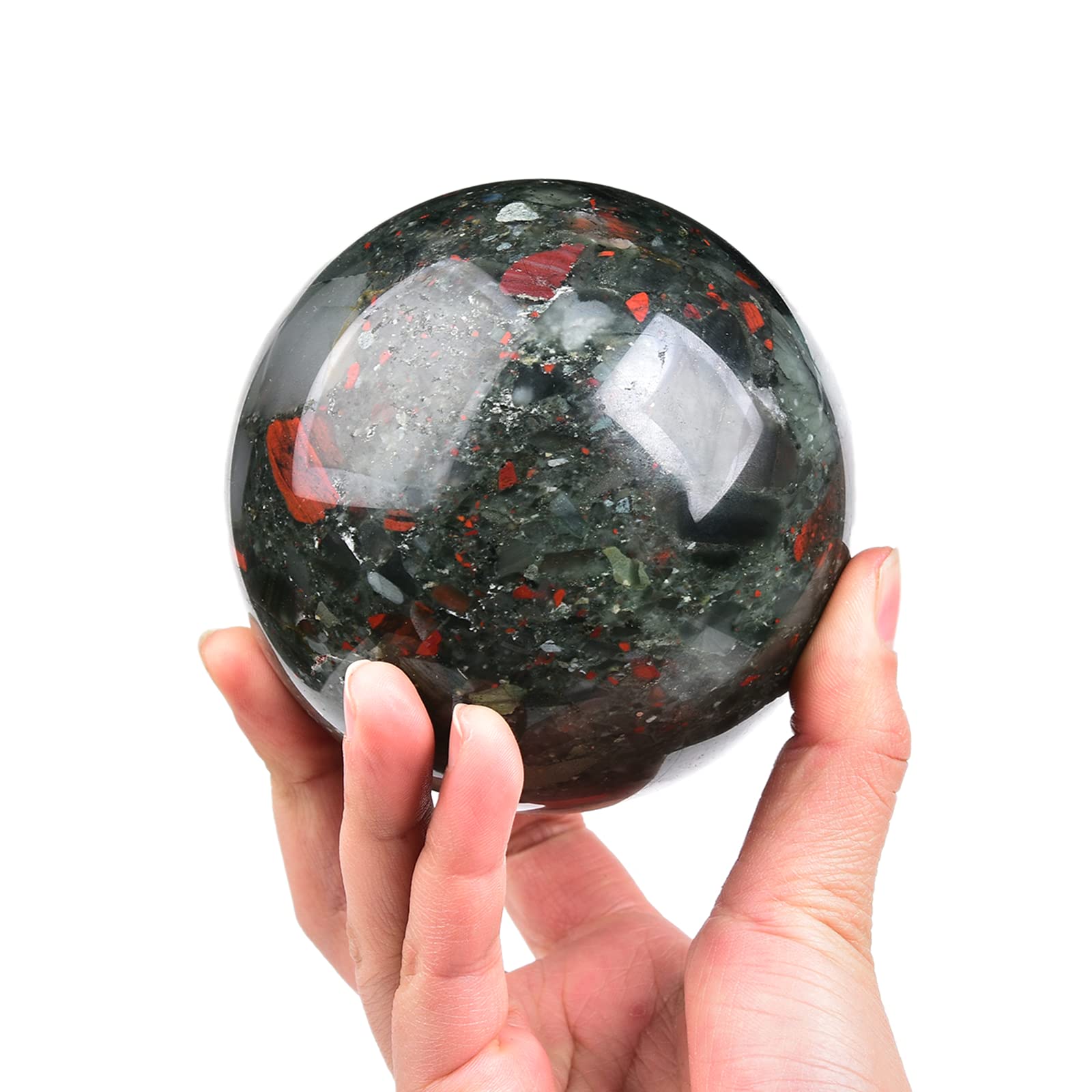 Amazon.com: JIC Gem Large Healing Crystal Ball with Decoation Stand ...