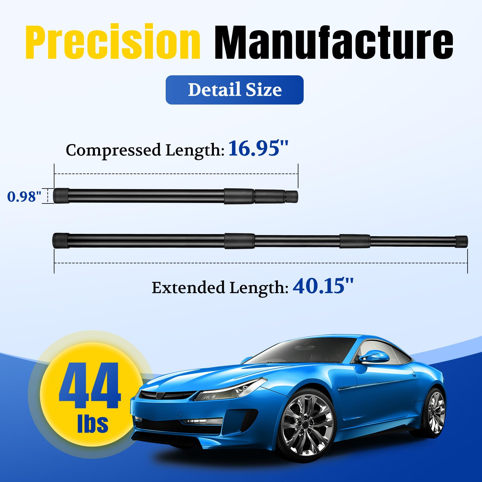 Snapklik.com : Universal Telescoping Hood Prop Rod, 16.95 To 40.15 Inch ...