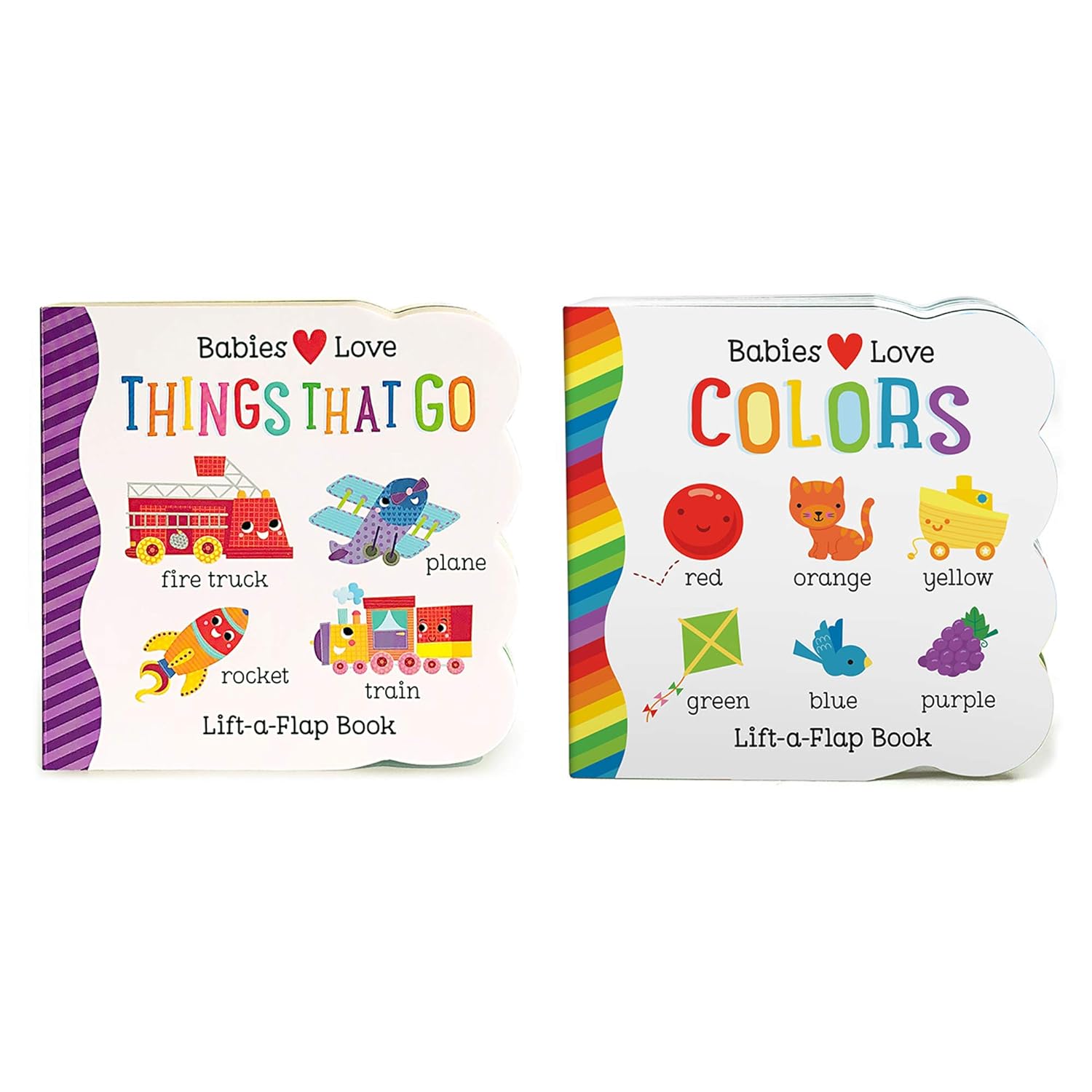 Amazon.com: 2 Pack Chunky Lift-a-Flap Board Books: Colors / Things That ...