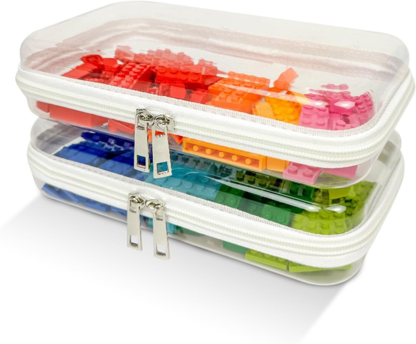Amazon.com - Peace & Tidy Clear Zippered Storage Bin – 5.5"x8.5" Hard ...
