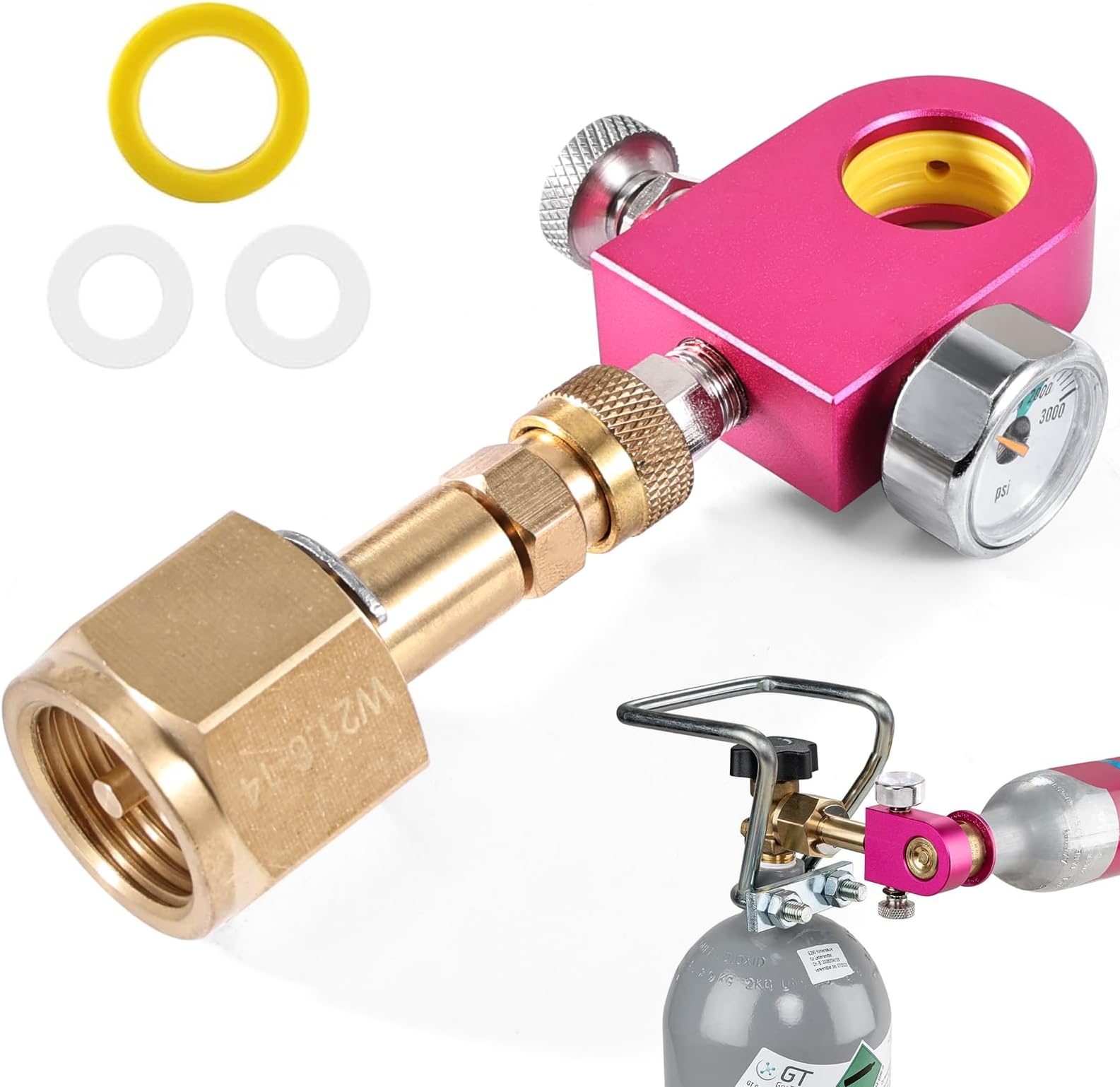 ASOFTY CO2 Refill Adapter Kompatibel mit SodaStream Duo, Crystal 3.0 ...