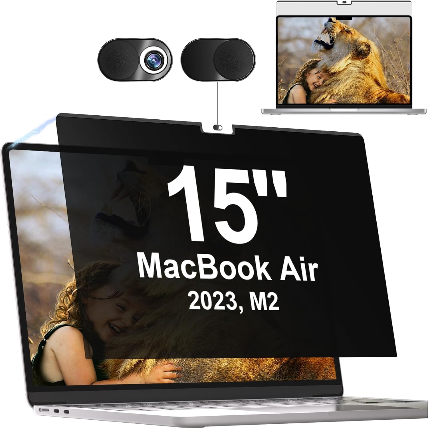 Magnétique Filtre de Confidentialité pour MacBook Air 15 Pouces (A2941 ...