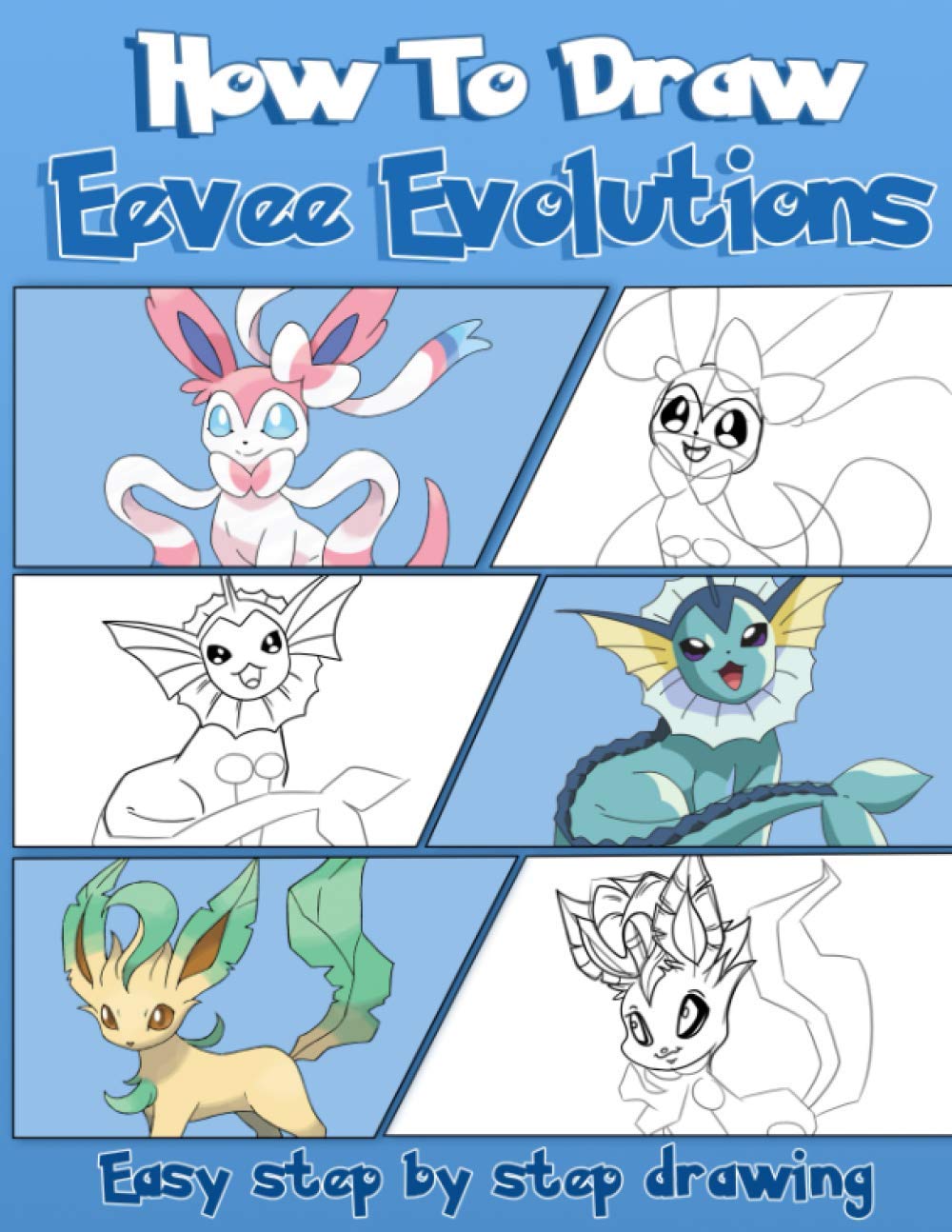 How To Draw Eevee Evolutions Drawing Guide In 12 Simple | Desertcart INDIA