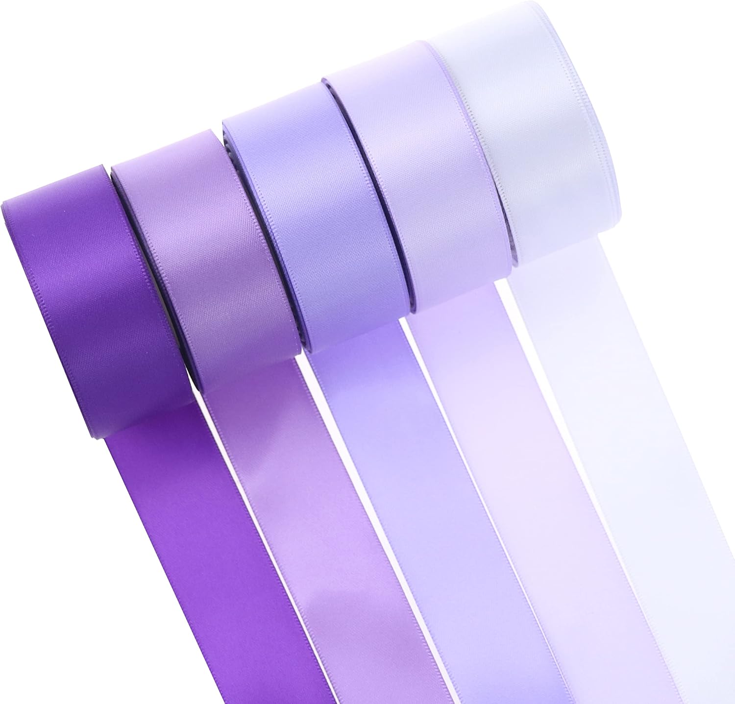 Amazon.com: Mayreel Purple Satin Ribbon 1" Lilac Ribbon Lavender Ribbon ...
