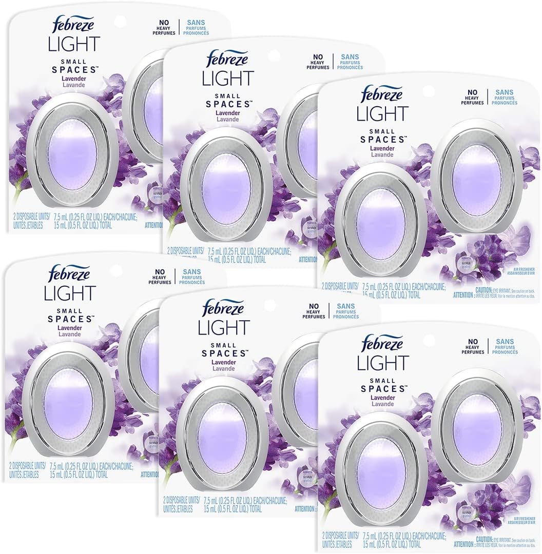 Amazon.com: Febreze Light Small Spaces Air Freshener Lavender, 2 Count ...