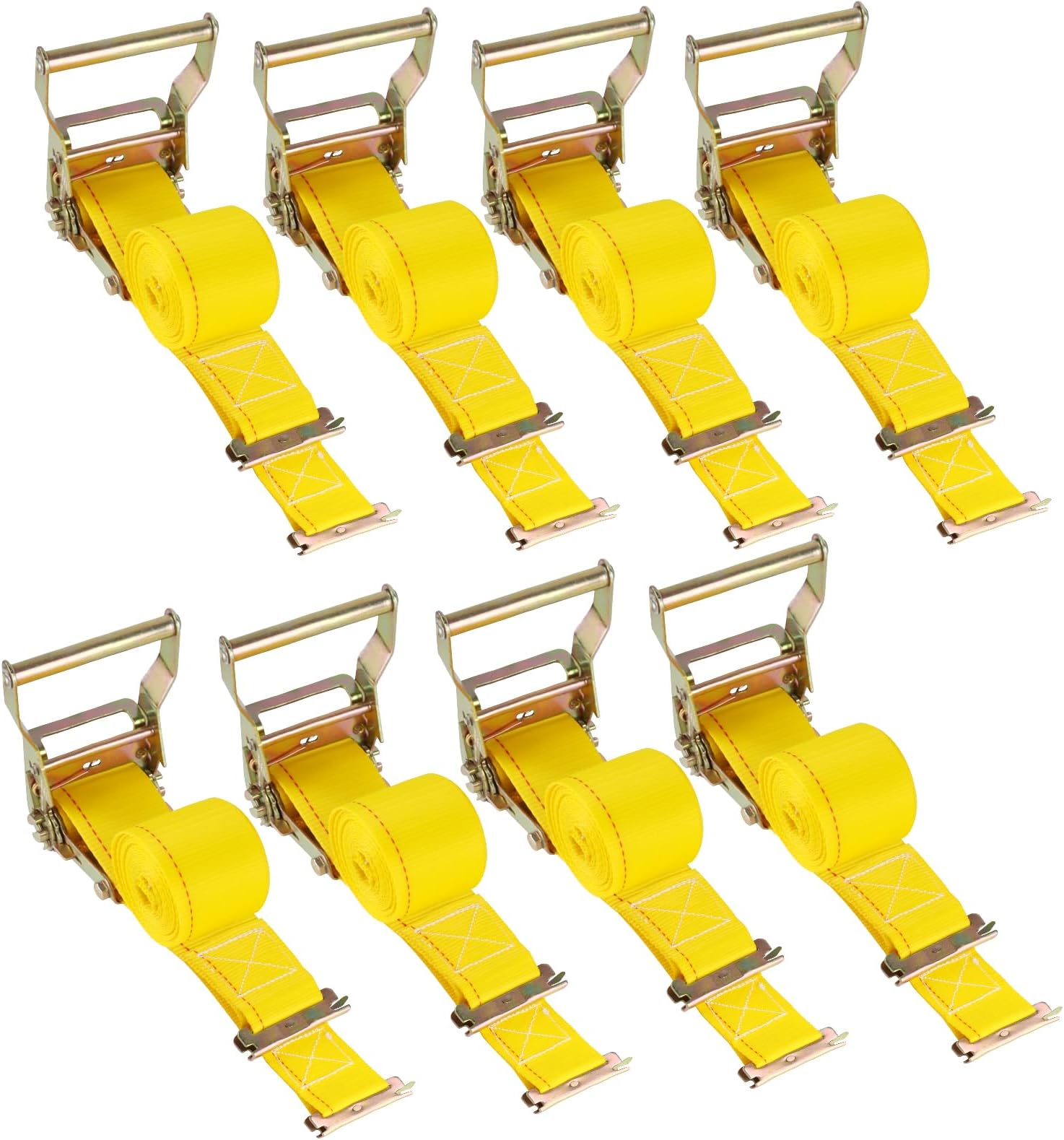 Amazon.com: Autofonder E Track Ratchet Tie Down Straps 8pack(4,500lb ...