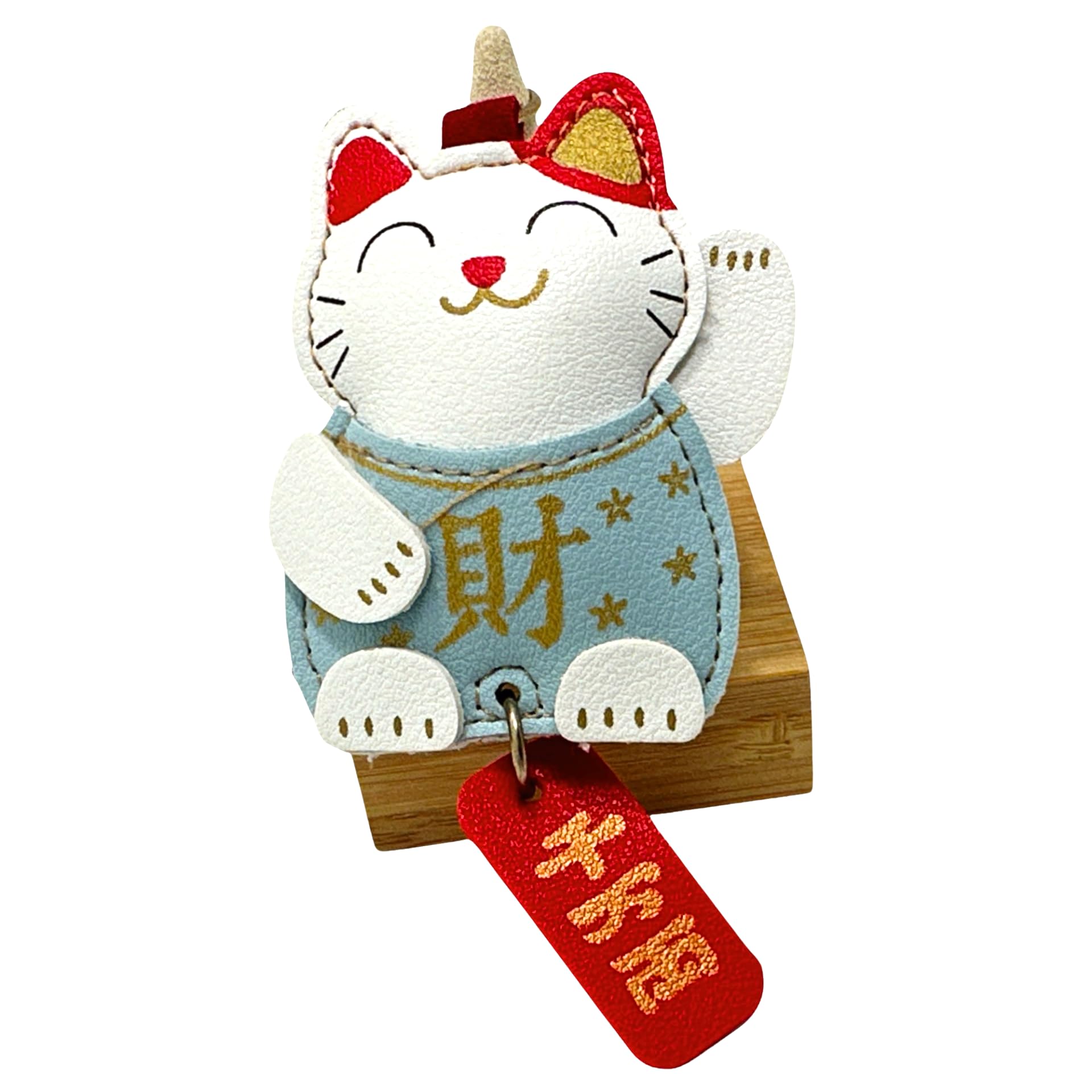 Snapklik.com : Evenchae Waving Lucky Cat Keychain - Good Luck Maneki ...