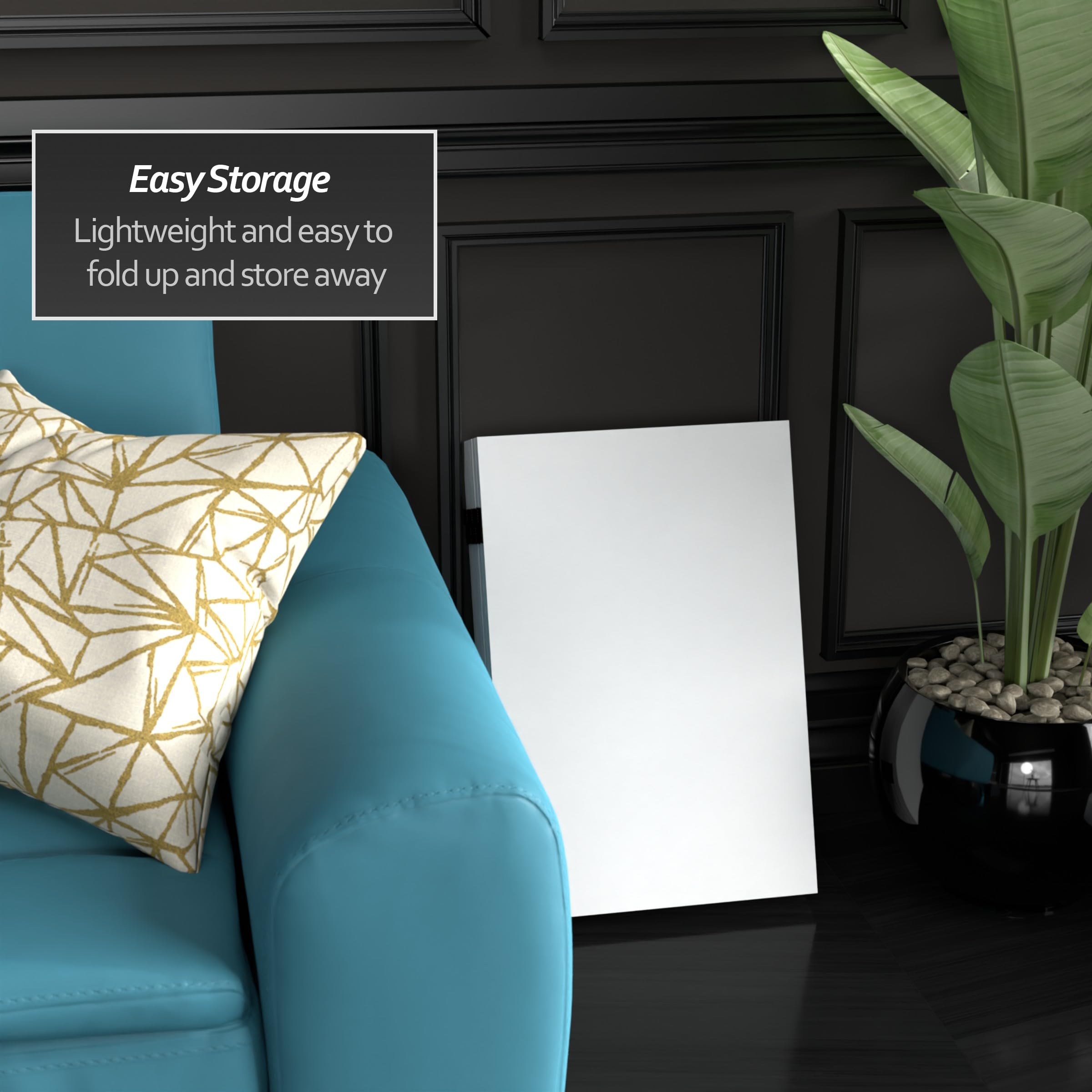 Snapklik.com : 2 Ft Short Do It Yourself Canvas Folding Screen 4 Panel