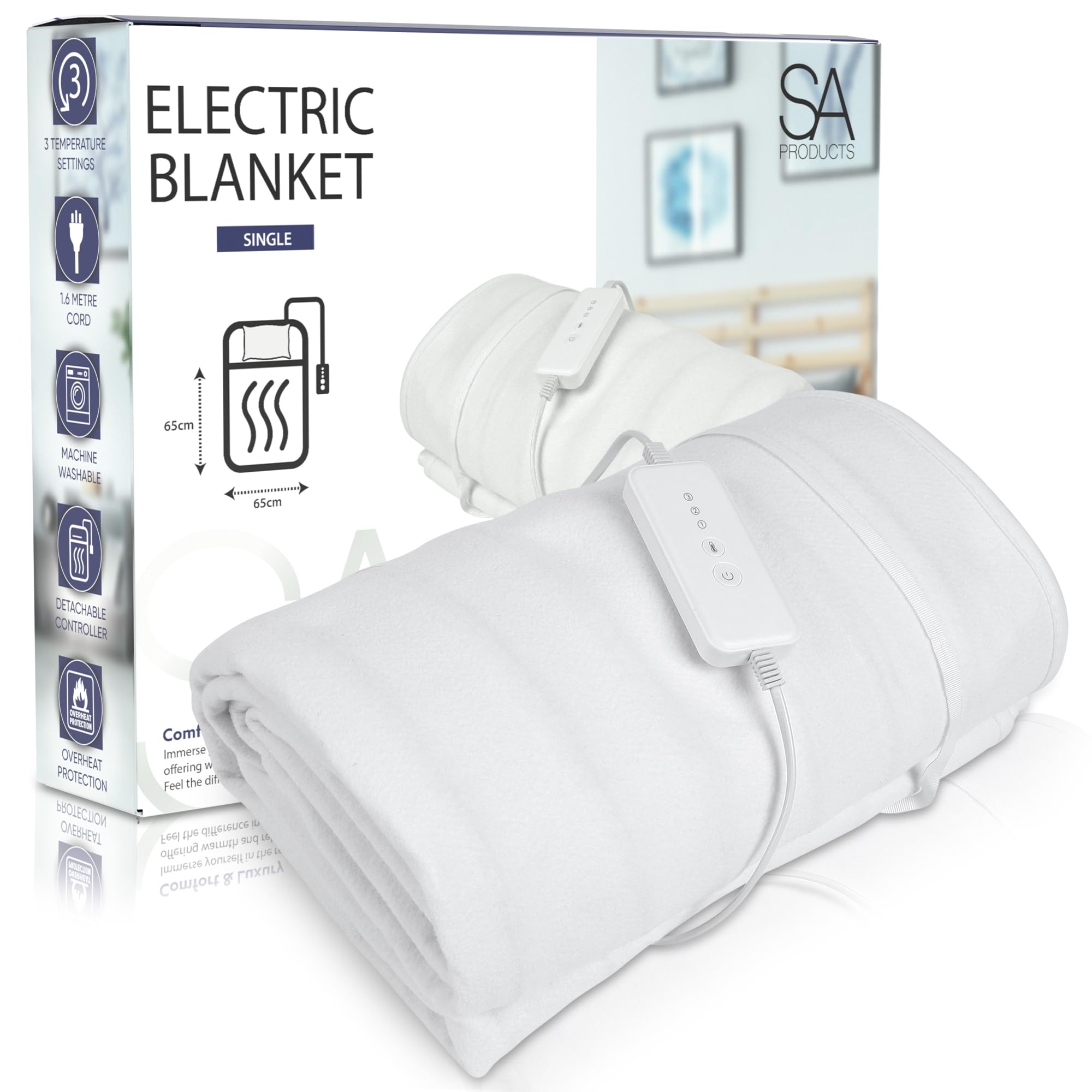 SA Products Electric Heated Blanket | Electric Blanket Single ...